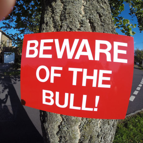 BEWARE OF THE BULL, Sign - Ruislip Signs and Graphics